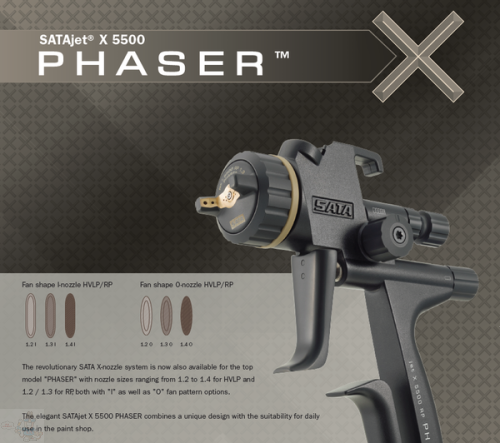 SATA Pistolet Lakierniczy SATAjetX 5500 PHASER HVLP 1,2O 1096107 ...
